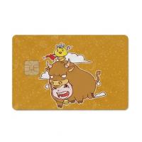 China Custom Printed Contact IC Smart Cards with Full-Bleed Printable Design and 30 mil Thickness in Virgin Grade PVC for sale