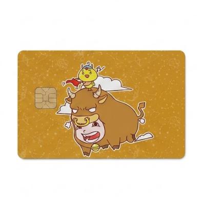 China Custom Printed Contact IC Smart Cards with Full-Bleed Printable Design and 30 mil Thickness in Virgin Grade PVC for sale