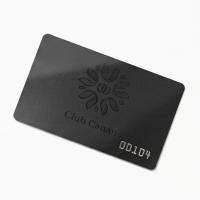 China Wholesale CR80 PVC Card with Gold Foil Embossing, Full-Bleed Printable and 30 mil Thickness for Premium Membership for sale