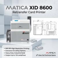 China Identis XID8600 High Volume Retransfer Card Printer with 1000 Images Ribbon Capacity and 600 dpi Resolution for sale