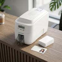 China Magicard 300NEO Single Sided ID Card Printer 160 Colour Cards Per Hour HoloKote Security for sale