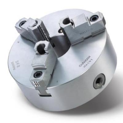 China Three-Jaw Chuck with Flange Disk 160mm Diameter for Precision Lathe Workholding for sale