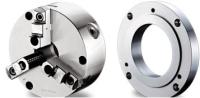 China Three-Jaw Chuck with Flange Disk 160mm Diameter for Precision Lathe Workholding for sale