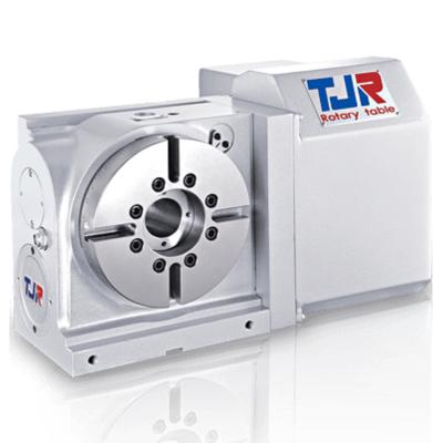 China TJR Worm Gear Rotary Tilting Table AR(s)-125R 125mm 1:60 Ratio for 4th Axis CNC for sale
