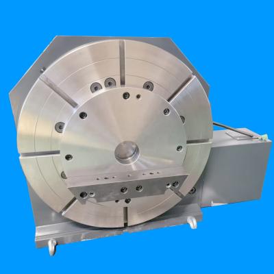 China 4 Axis CNC Rotary Table NC-800 Horizontal Vertical Precision Worm Gear 100:1 Ratio for sale
