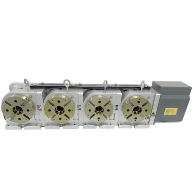 China Multi-Head 5 Axis CNC Rotary Table 200mm Heavy Duty Worm Gear for sale