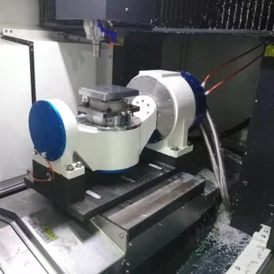 China High Precision 5-Axis Rotary Table 200mm Diameter 0.001° Accuracy for CNC Machining for sale