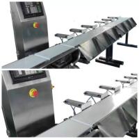 China Food Weight Sorting Machine JZW-500g-3D Belt Type Chicken Wing Processing Line Equipment for sale