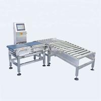 China Compact Touch Screen Conveyor Checkweigher PLC Controlled Weight Checking System JZ-W25kg for sale