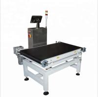 China Compact Touch Screen Conveyor Checkweigher PLC Controlled Weight Checking System JZ-W25kg for sale