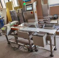 China Industrial Conveyor Belt Metal Detector Checkweigher Machine 1200g 210 Bags Per Minute for sale