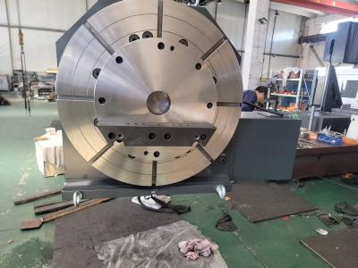 China Precision Worm Gear Rotary Table 0.001° Indexing 35000 kg Load Capacity 0-90° Tilting for sale