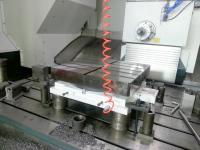 China Aluminum Alloy Servo Rotary Indexing Table 260mm 3500kg Hydraulic Clamp FANUC Compatible for sale