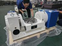 China 5 Axis CNC Double Lead Worm Gear Table Servo Motor Drive Hardened Steel Precision for sale