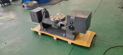 China 5th Axis Worm Gear Rotary Table 0.001 Degree Indexing CNC Milling Hardened Steel for sale