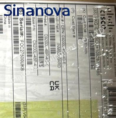 China Cisco C9200L-48P-4G-E 48-Port Gigabit PoE+ Managed Switch 740W 4x1G SFP Uplinks for sale