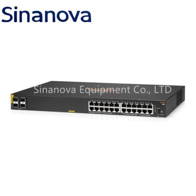 China HPE Aruba CX 6100 JL677A 24 Port Gigabit PoE+ Switch 370W 4 SFP+ Uplinks for sale