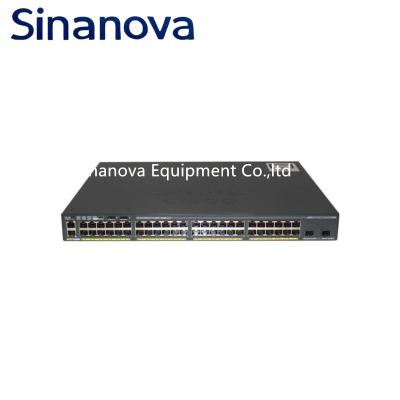 China Cisco WS-C2960X-48FPD-L 48 Port PoE+ Gigabit Switch 740W 104 Gbps for sale