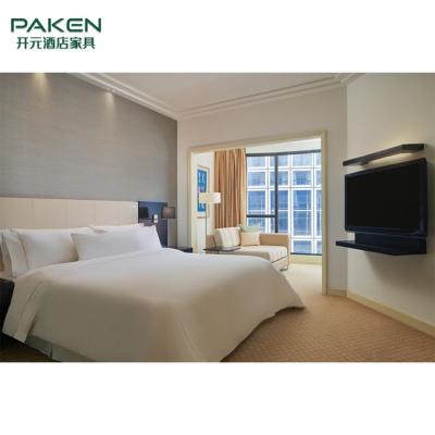 China PU Leather Upholstery Hotel Bedroom Furniture Set with 1800x2000mm Bed Base and 3-Year Warranty for sale