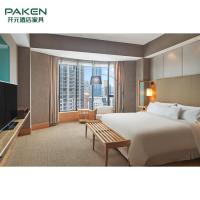 China PU Leather Upholstery Hotel Bedroom Furniture Set with 1800x2000mm Bed Base and 3-Year Warranty for sale