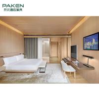 China PAKEN High Glossy MDF Hotel Furniture E1 Grade Plywood Custom Manufacturing 2000mm Bed Base 2400mm Wardrobe for sale