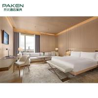 China PAKEN High Glossy MDF Hotel Furniture E1 Grade Plywood Custom Manufacturing 2000mm Bed Base 2400mm Wardrobe for sale