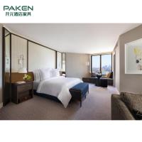 China High Gloss Finish Solid Wood Hotel Furniture Set with 1800x2000mm Bed Base and 65,000 SQM Manufacturing Facility for sale
