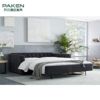 China Transformable Wooden Frame Hotel Sofa Bed Suite - Custom 1/2/3 Seater Options with E1 Grade Plywood & 45kg/M³ Foam for sale