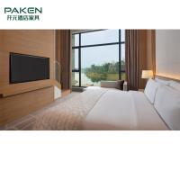 China Custom 5-Star Hotel Bedroom Furniture Set with 6'8'' Bed Base and 7'10'' Wardrobe - E1 Grade Materials for sale