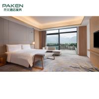 China Custom 5-Star Hotel Bedroom Furniture Set with 6'8'' Bed Base and 7'10'' Wardrobe - E1 Grade Materials for sale