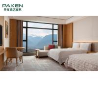 China Custom 5-Star Hotel Bedroom Furniture Set with 6'8'' Bed Base and 7'10'' Wardrobe - E1 Grade Materials for sale