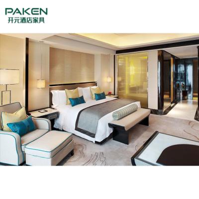 China Matt Finish Hotel Bedroom Furniture Set with 1800×2000mm Bed Base and 2000×500×2200mm Wardrobe - Custom OEM Manufacturing for sale