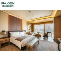 China Hotel Queen Size Bedroom Suite 1800x2000mm with High Glossy Finish and E1 Grade Plywood Construction for sale