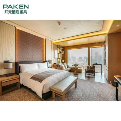 China Hotel Queen Size Bedroom Suite 1800x2000mm with High Glossy Finish and E1 Grade Plywood Construction for sale