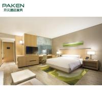 China Light Color Veneer Hotel Bedroom Furniture Set - 13-Piece Suite with 1800×2000mm Bed Base and 2000×2200mm Wardrobe for sale