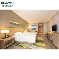 China Light Color Veneer Hotel Bedroom Furniture Set - 13-Piece Suite with 1800×2000mm Bed Base and 2000×2200mm Wardrobe for sale