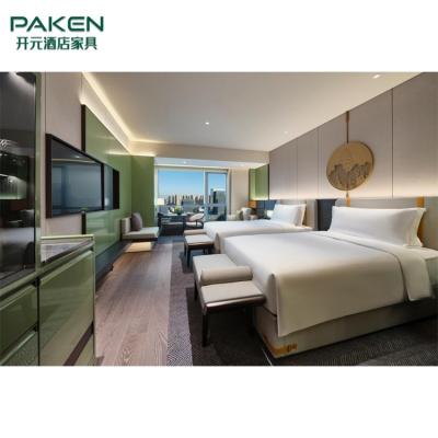 China Veneer Bedroom Furniture Sets with E1 Grade Plywood Construction and 8-Year Quality Guarantee for Luxury Hotels for sale