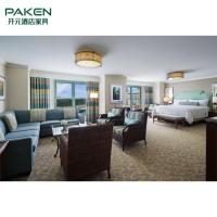 China Hotel Resort Bedroom Furniture Sets Rattan Solid Wood Material for sale