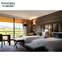 China Custom 5-Star Hotel Bedroom Sets with 2000mm Bed Base and 2400mm Wardrobe - Luxury Furniture for Hotels for sale