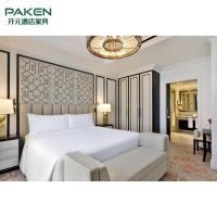 China 5 Star Elegant Oak Wood Hotel Furniture Set with 1800x2000mm Bed Base and 1200x2400mm Wardrobe for sale