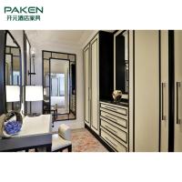 China 5 Star Elegant Oak Wood Hotel Furniture Set with 1800x2000mm Bed Base and 1200x2400mm Wardrobe for sale