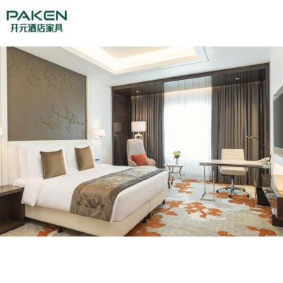 China Solid Wood Full Sets Walnut Bedroom Furniture for sale