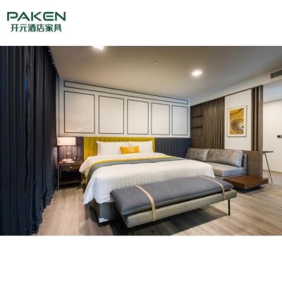 China ODM Natural Veneer Paken Hotel Bedroom Furniture Sets for sale