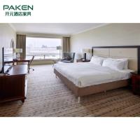 China Solid Wood Hotel Bedroom Furniture Set with 3000mm Headboard and 2500mm TV Cabinet - Customizable Commercial Grade for sale