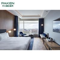China Solid Wood Hotel Bedroom Furniture Set with 3000mm Headboard and 2500mm TV Cabinet - Customizable Commercial Grade for sale