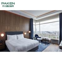 China Solid Wood Hotel Bedroom Furniture Set with 3000mm Headboard and 2500mm TV Cabinet - Customizable Commercial Grade for sale