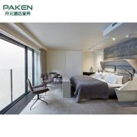 China Custom Resort Bedroom Furniture Set with 2000mm Bed Base and 2400mm Wardrobe for Hotel Accommodations for sale