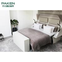China Custom Resort Bedroom Furniture Set with 2000mm Bed Base and 2400mm Wardrobe for Hotel Accommodations for sale