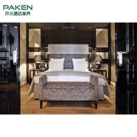 China Custom Resort Bedroom Furniture Set with 2000mm Bed Base and 2400mm Wardrobe for Hotel Accommodations for sale
