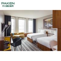 China E1 Grade Plywood Hotel Room Furniture Set with 1800x2000mm Bed Base and 2000x500x2200mm Wardrobe for 3-5 Star Hotels for sale
